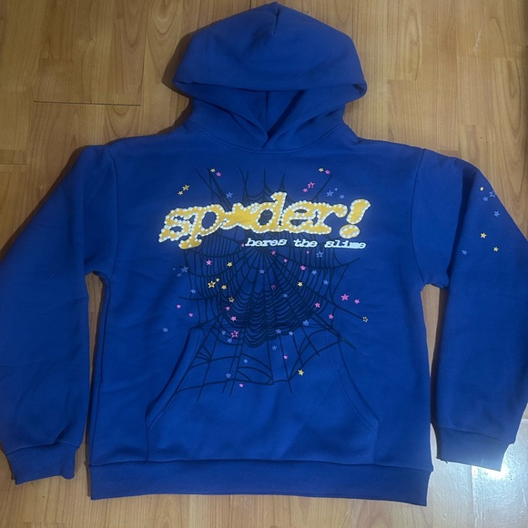 Sp5der | Shirts | Sp5der Hoodie Tc Blue | Poshmark